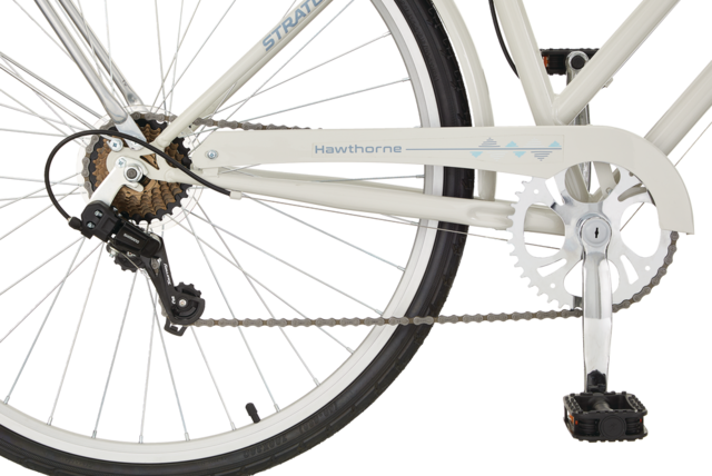 Stratus Hawthorne Adult Bike, 700C, 7-Speed, Alloy V-brakes, Grey ...