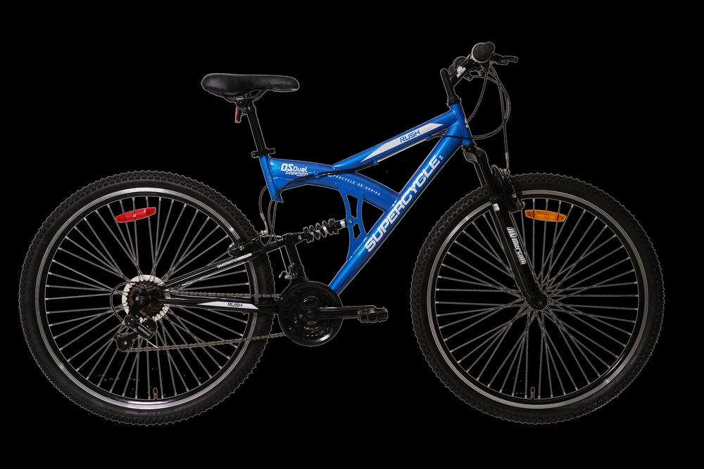 Supercycle Rush Adult Bike, 21-Speed, 29-in, High-Tensile Steel Frame, Blue | Canadian Tire