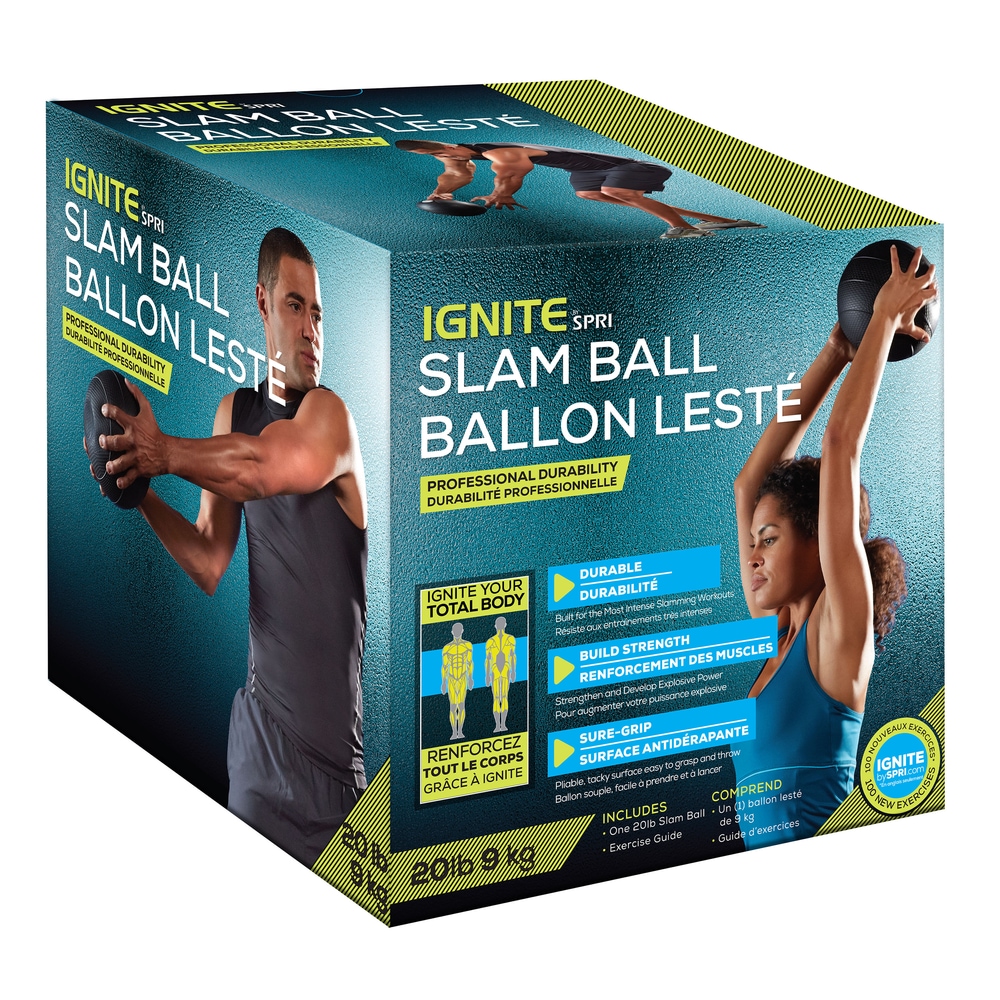 IGNITE by SPRI - Ballon d'exercice lesté, 10 lb | Canadian Tire