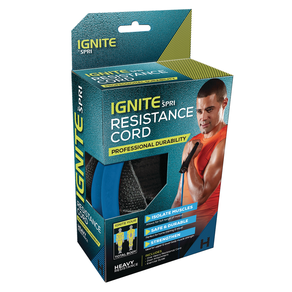 IGNITE by SPRI Xertube - Tube de résistance inclus ancrage de porte et ...