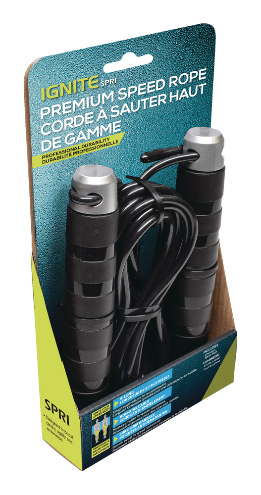 Ignite by SPRI Premium Extendable Speed Jump Rope, 10-ft | Canadian Tire