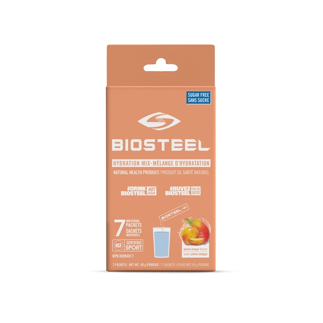 BioSteel Zero Sugar Hydration Powder Mix, Natural Health Product, Peach ...