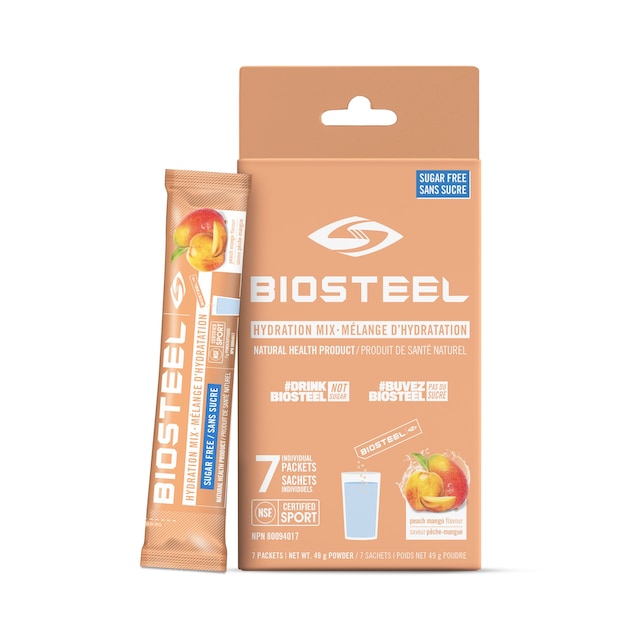 BioSteel Zero Sugar Hydration Powder Mix, Natural Health Product, Peach ...