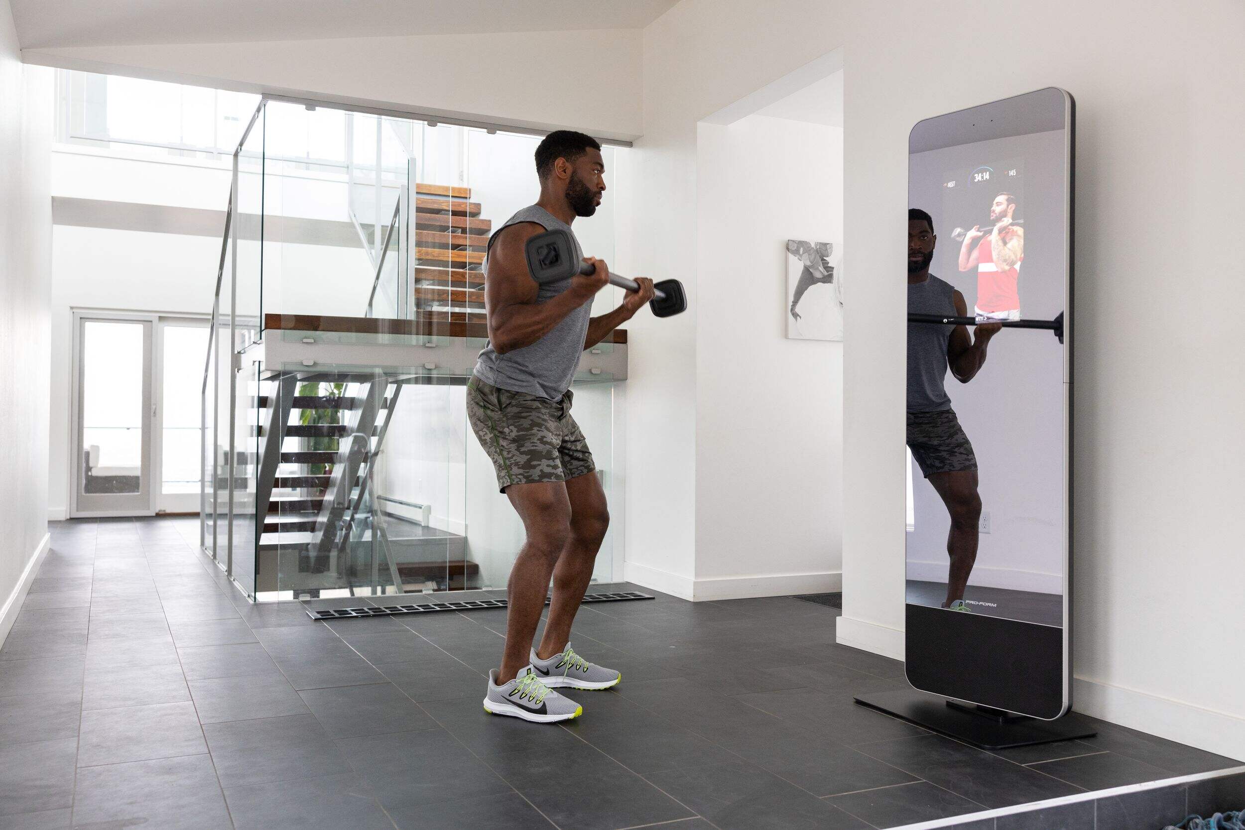 ProForm Vue Fitness Mirror with Capacitive Touch Display - iFit Enabled ...