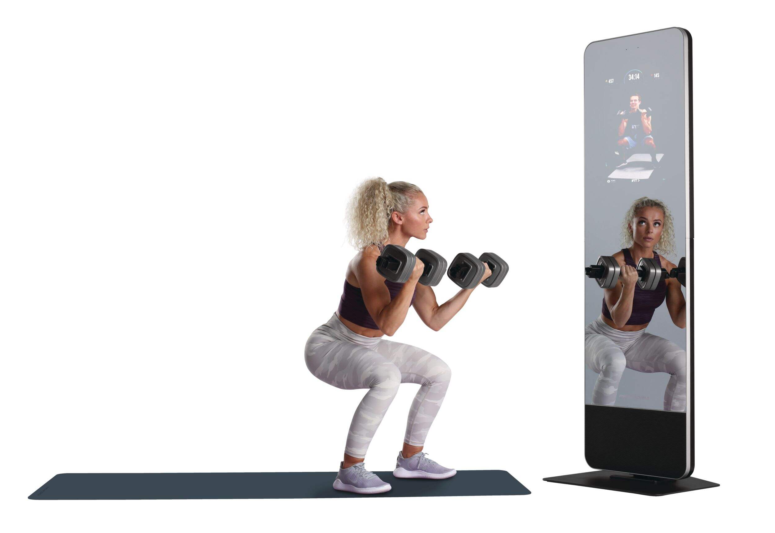 ProForm Vue Fitness Mirror with Capacitive Touch Display - iFit Enabled ...