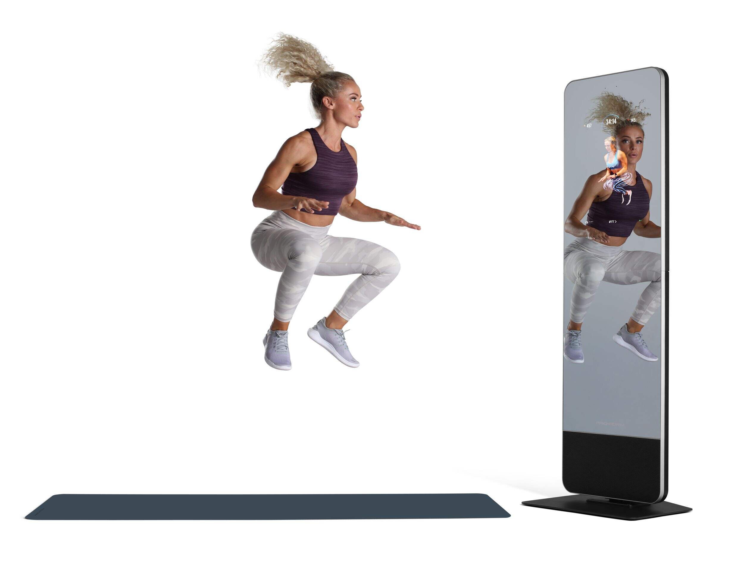ProForm Vue Fitness Mirror with Capacitive Touch Display - iFit Enabled ...
