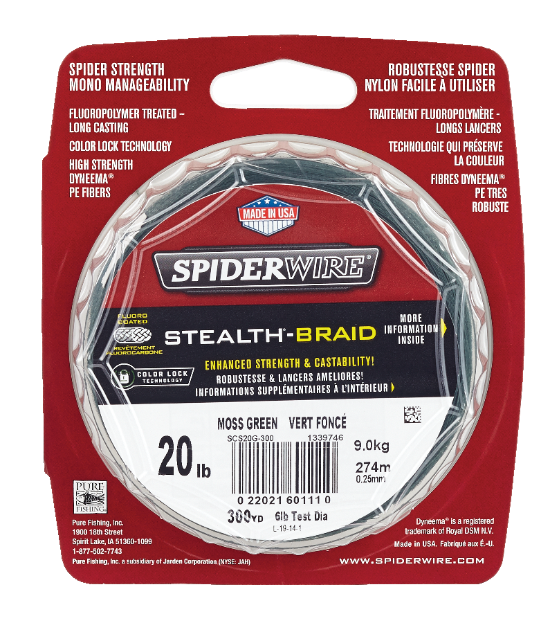 Spiderwire Stealth Braided Fishing Line, Green 300-yd | Canadian Tire