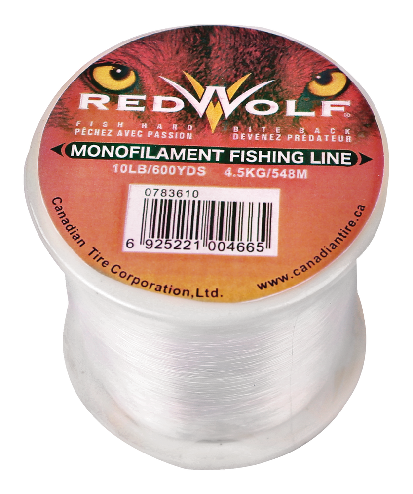 Red Wolf Monofilament Fishing Line, Clear | Canadian Tire