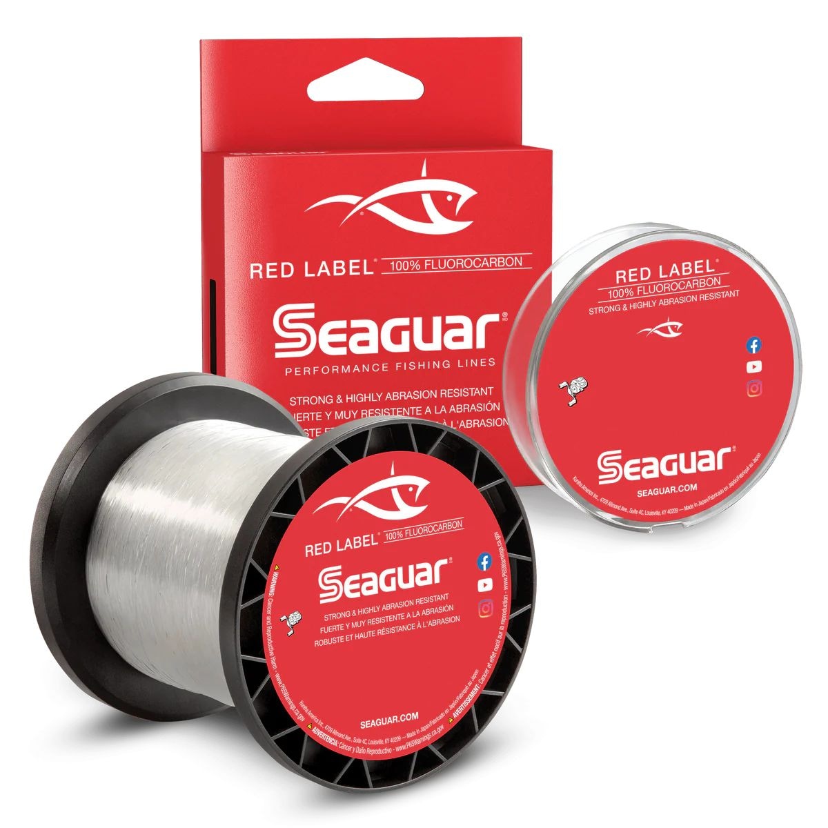 Ligne à pêche en fluorocarbone Seaguar Red Label, transparent | Canadian Tire