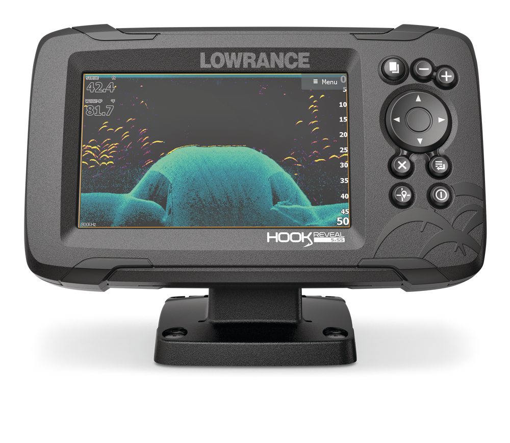 Lowrance Reveal 5x SplitShot Fish Finder with CHIRP & DownScan Imaging ...