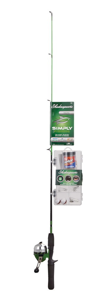 Simply Fishing Youth Spincast Fishing Rod and Reel Combo with Tackle ...