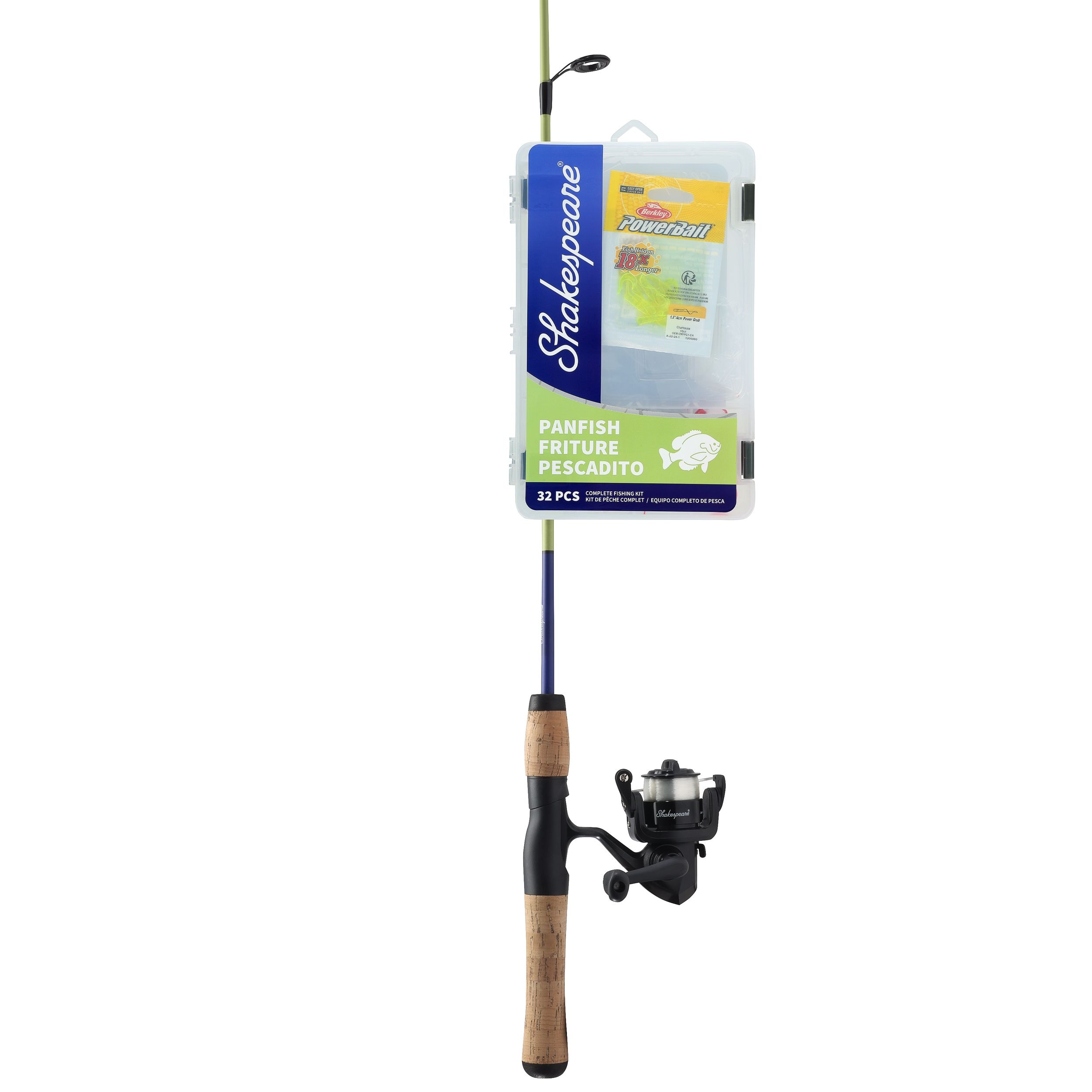 Shakespeare Catch More Fish Spinning Fishing Rod and Reel Combo, Pre ...