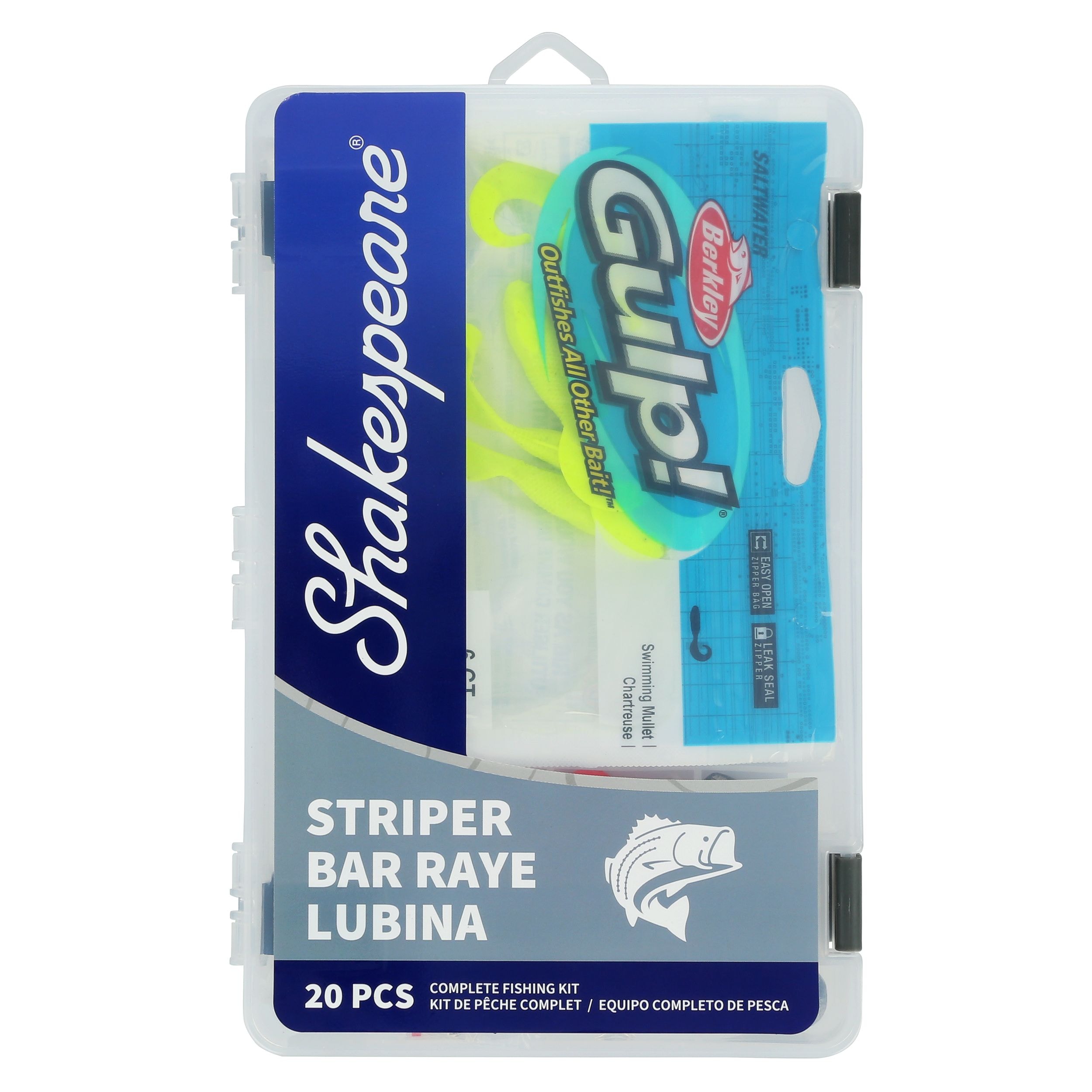 Shakespeare Catch More Fish Spinning Fishing Rod and Reel Combo, Pre ...