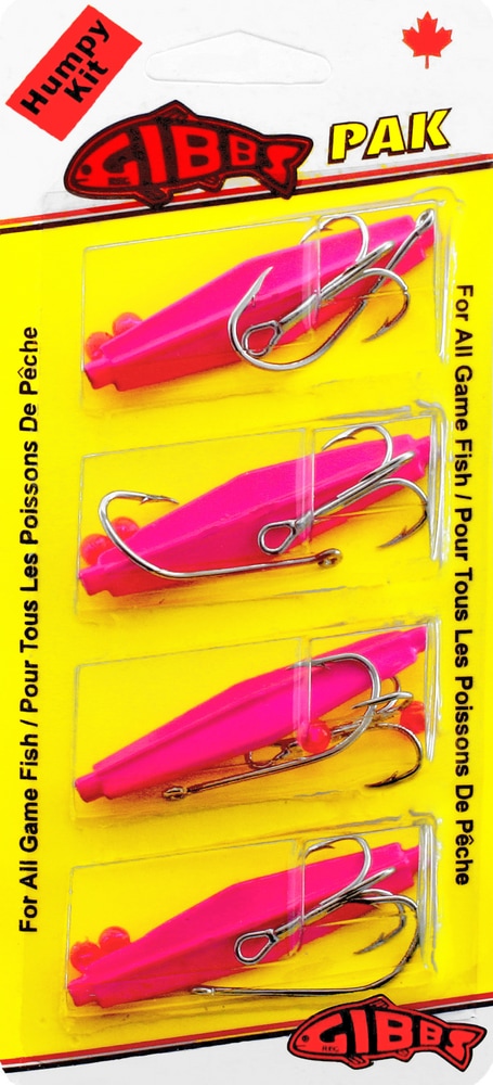 Gibbs Delta Humpy Kit, 2-1/2-in, Pink Blizzard, 4-pk | Canadian Tire