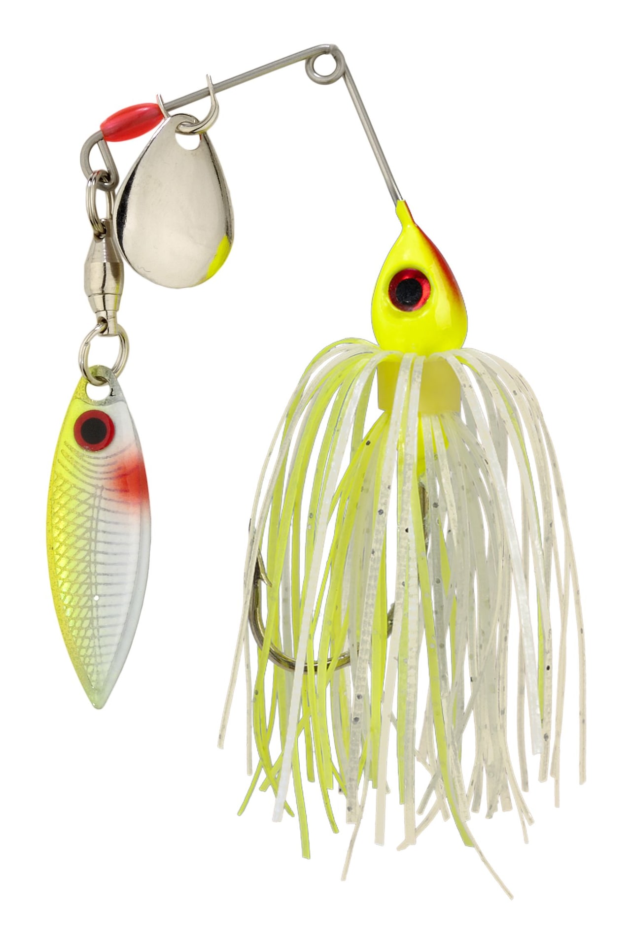 Strike King Red Eyed Mini-King Spinnerbait, Chartreuse/White, 1/8-oz | Canadian Tire
