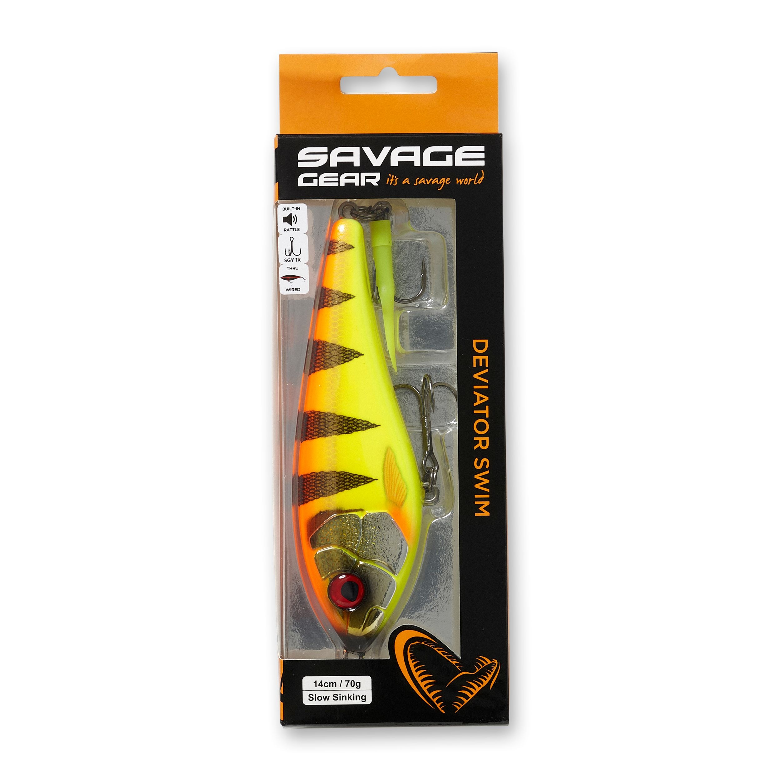 Savage Gear Deviator Swim and Jerk Hard Fishing Bait, Assorted Colours ...