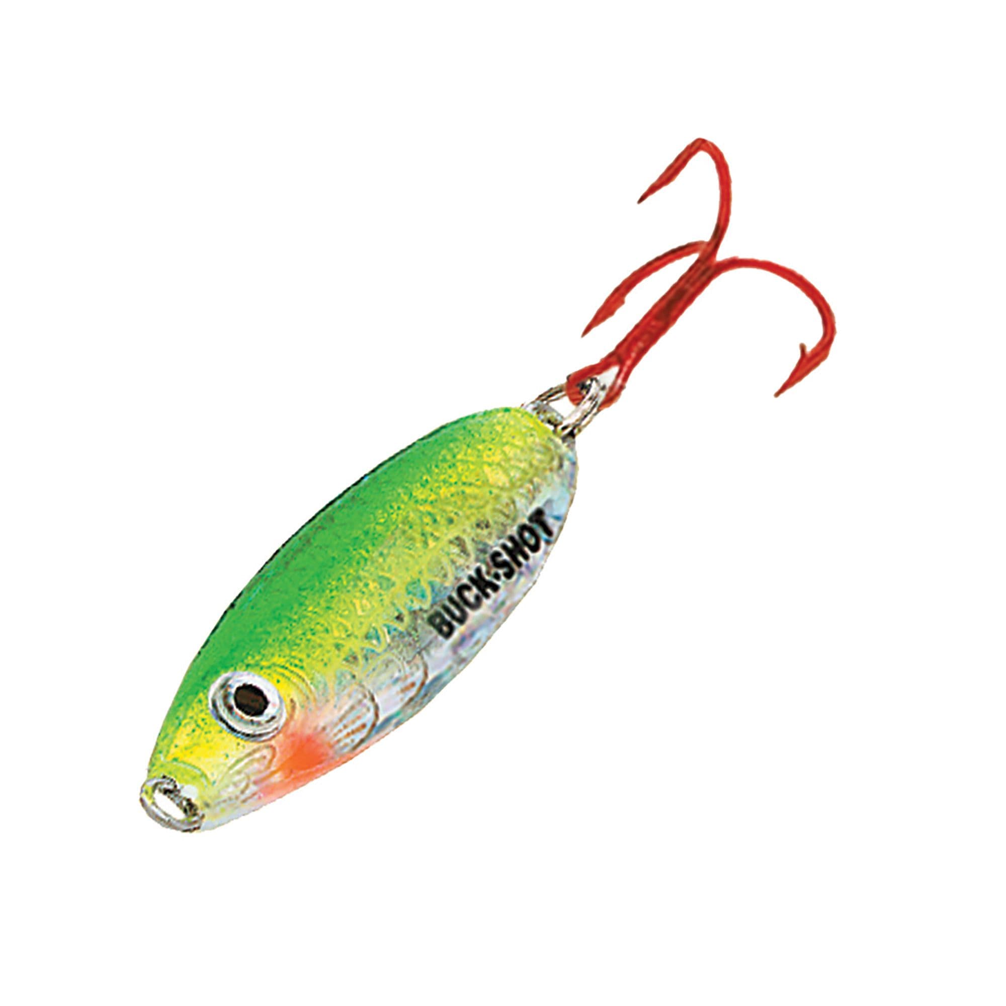 Buck Ice Fishing Shot Rattle Spoon, Super-Glo Perch | Canadian Tire