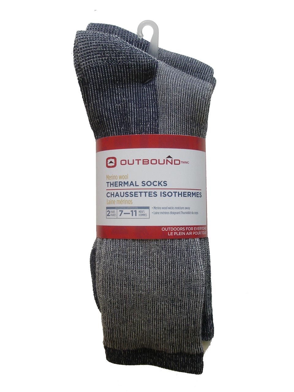 Outbound Men's Camping Thermal Wool Socks with Moisture-Wicking ...