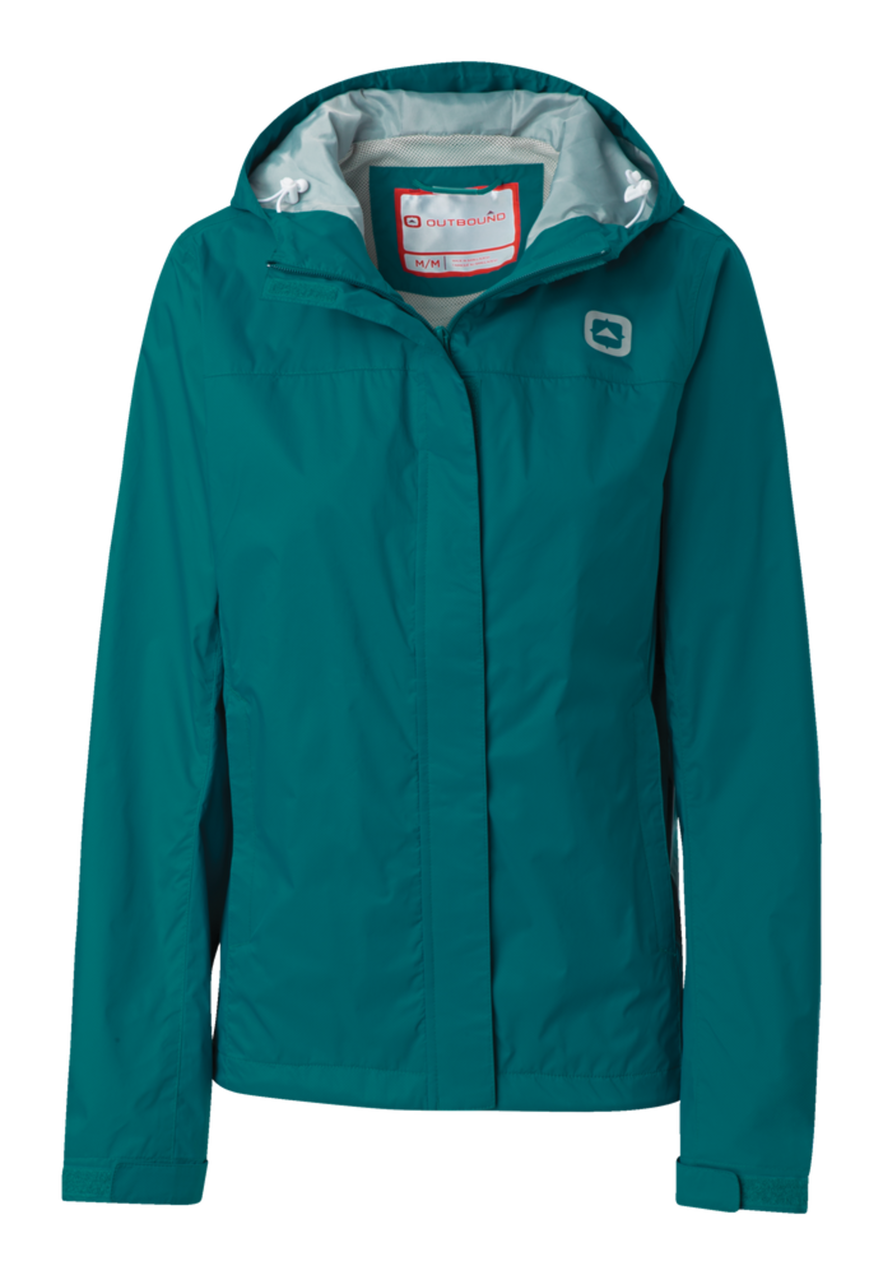 Outbound Women's Rae Water-Resistant Rain Jacket with Adjustable Hood ...