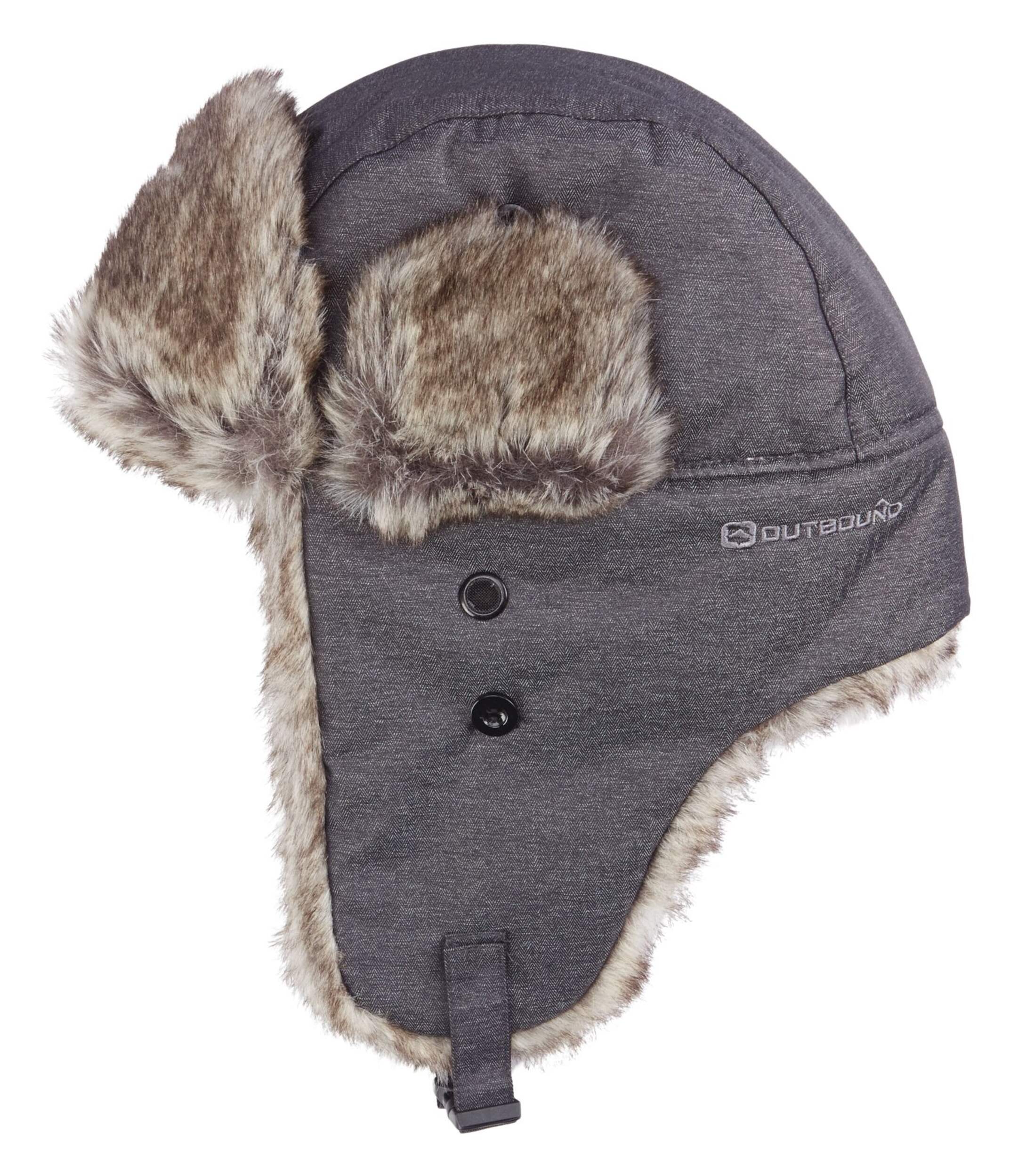 Tuque de style aviateur d'hiver à rabats isolés hydrofuge en fourrure ...