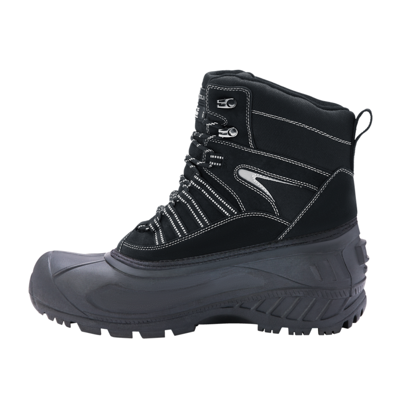 Bottes d'hiver de randonnée isolées nylon et caoutchouc imperméables ...