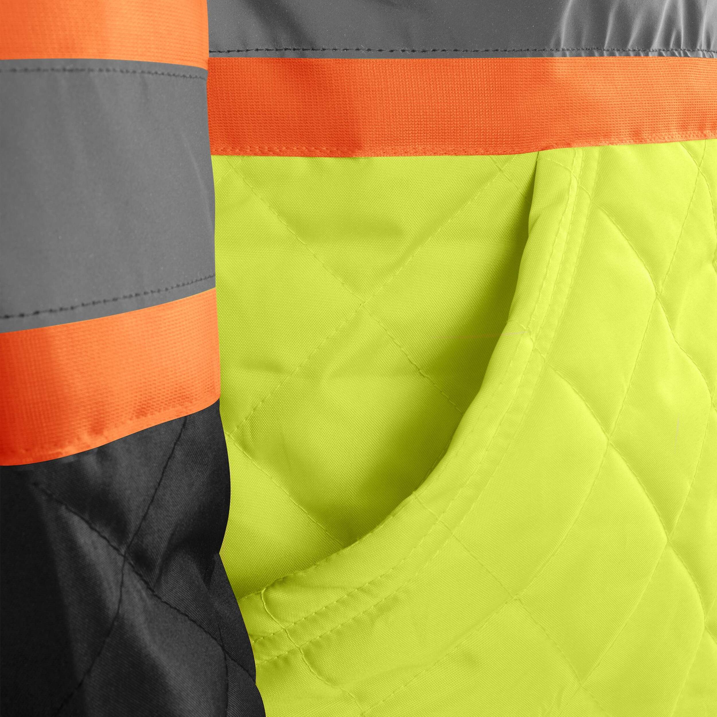 Terra Hi-Vis Lined Work Jacket with Reflective Tape and Stand up Collar ...