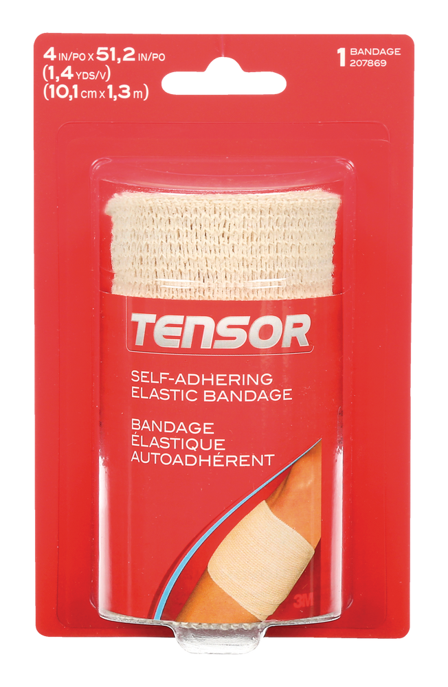 Tensor Self-Adhering Elastic Bandage Wrap, Beige, 4-in | Canadian Tire