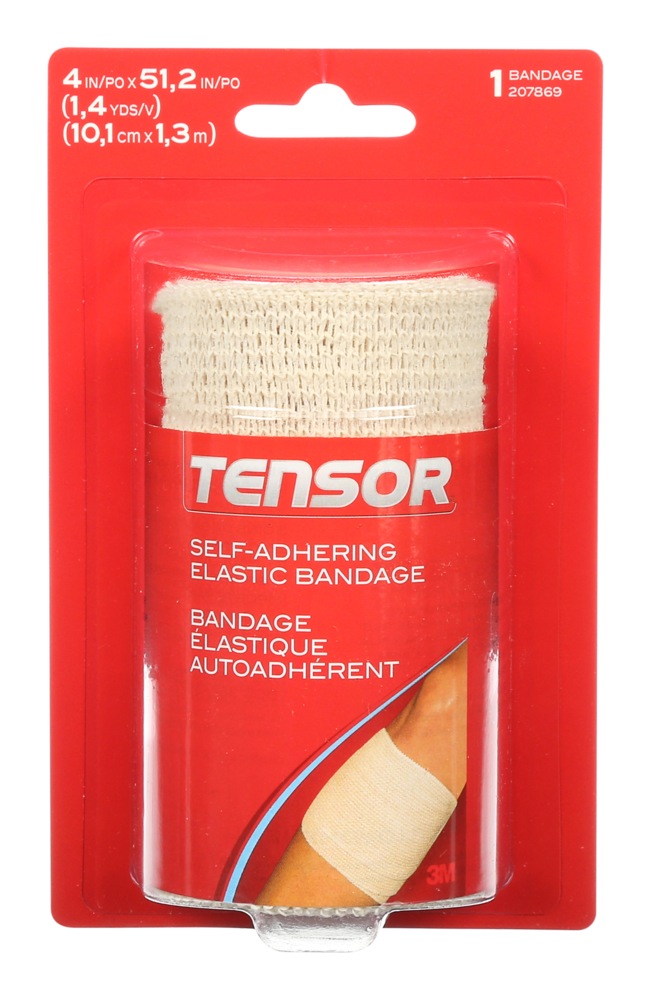 Tensor Self-Adhering Elastic Bandage Wrap, Beige, 4-in | Canadian Tire