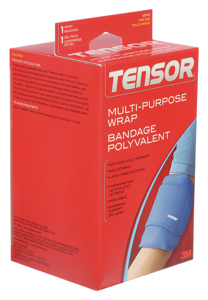 Tensor Multi-Purpose Hot/Cold Therapy Wrap with Gel Pack, One Size ...
