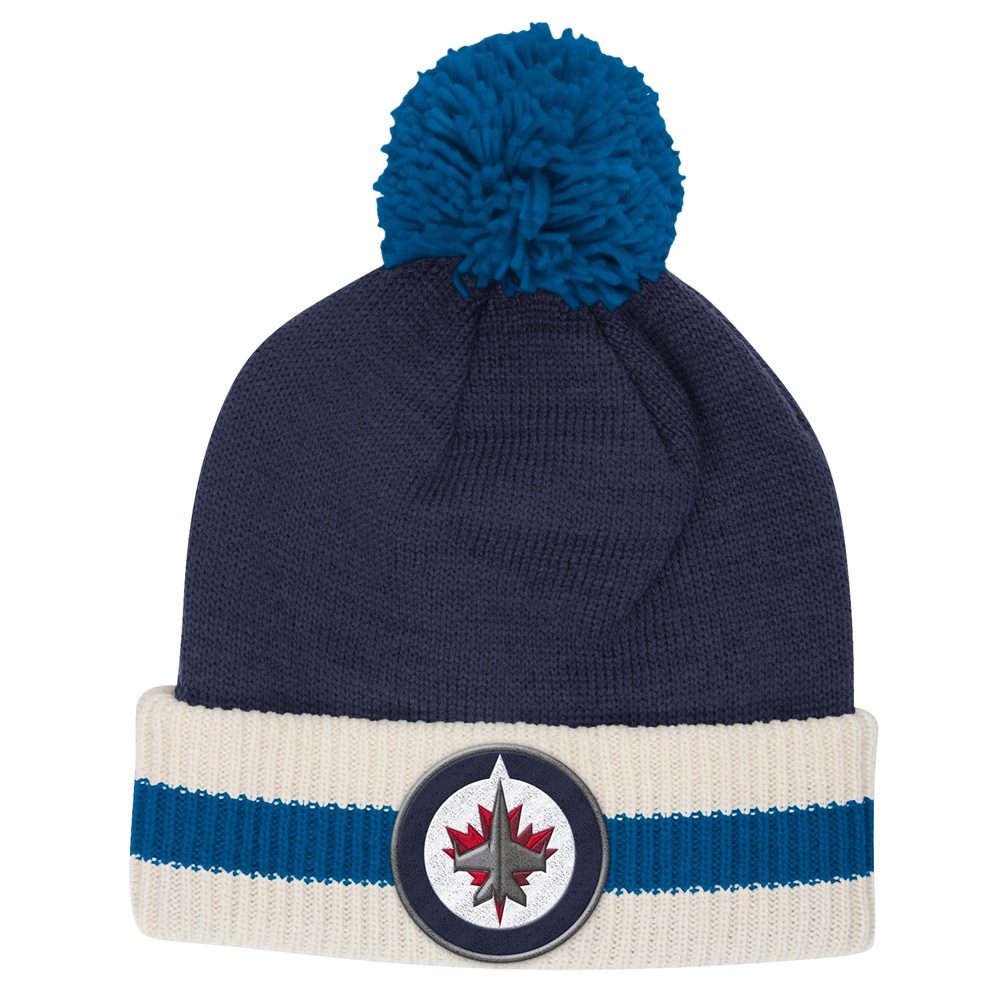 NHL CCM Winnipeg Jets Stripe Knit Pom Toque | Canadian Tire
