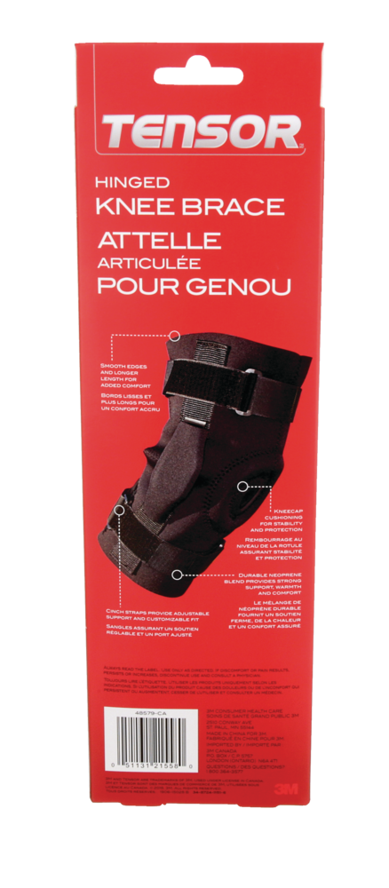 Tensor Hinged Adjustable Knee Support, Black | Canadian Tire