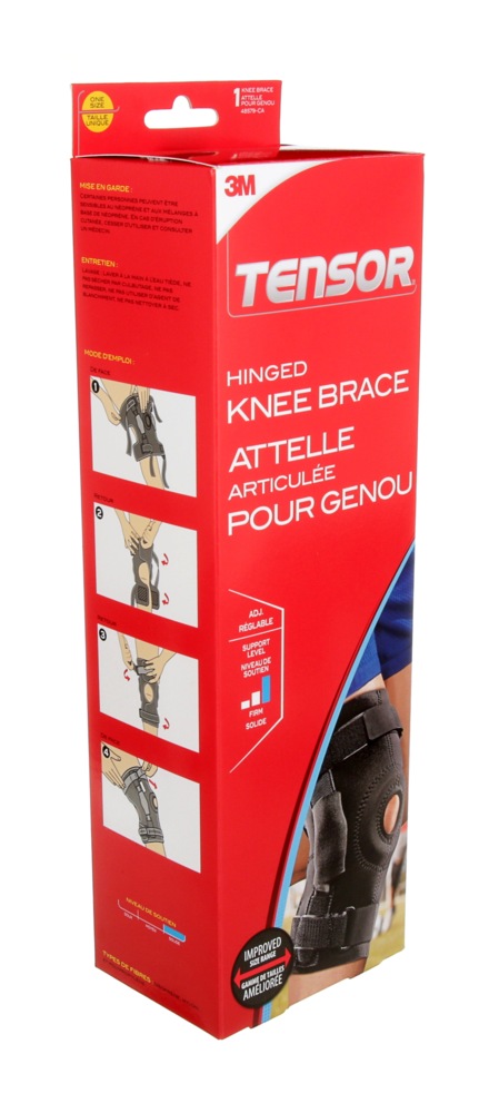 Tensor Hinged Adjustable Knee Support, Black | Canadian Tire