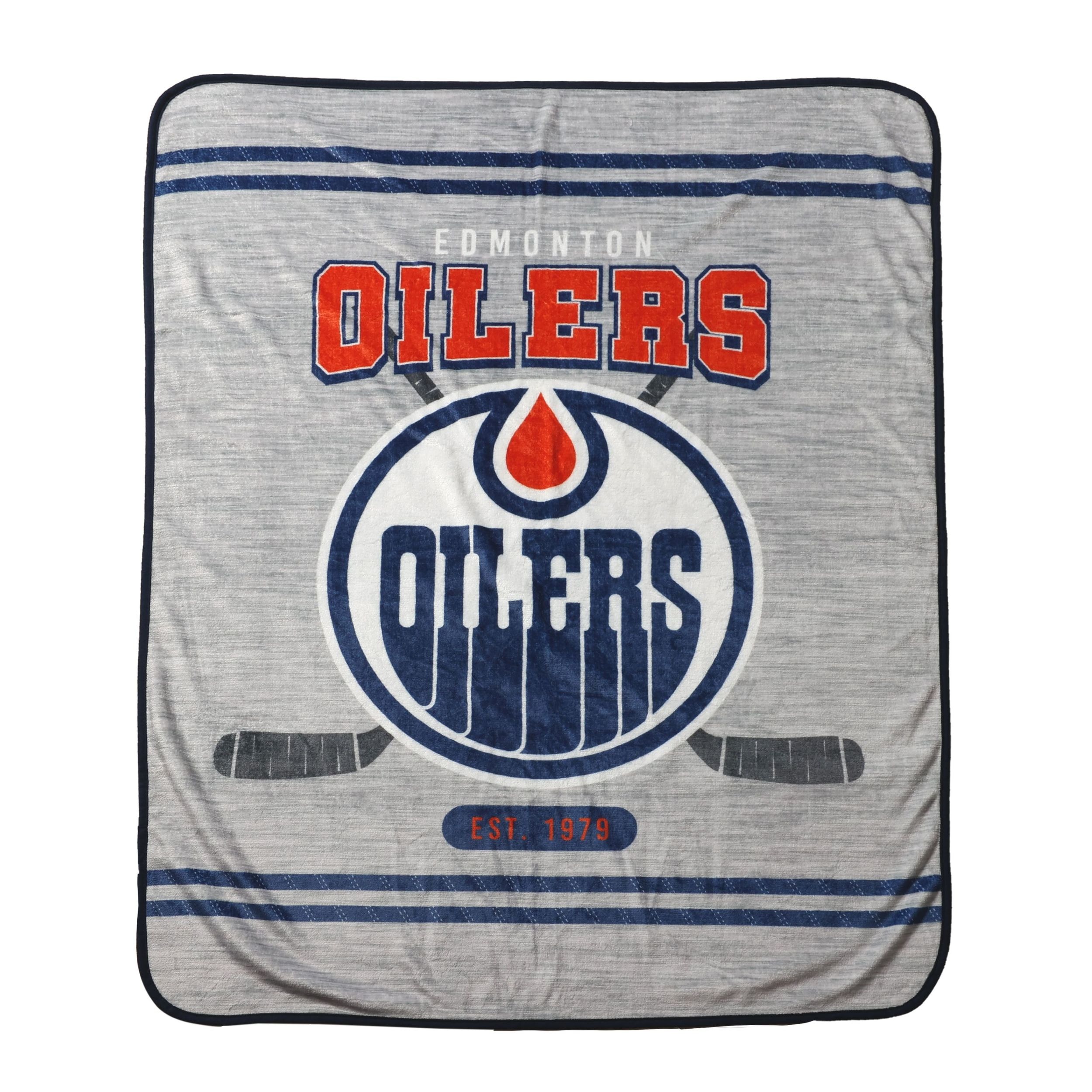 NHL Edmonton Oilers Plush Throw Blanket, 40-in x 50-in | Canadian Tire