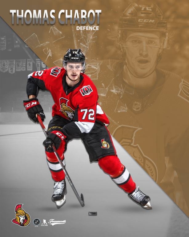 NHL Ottawa Senators Thomas Chabot Player Plaque, 8-in x 10-in ...