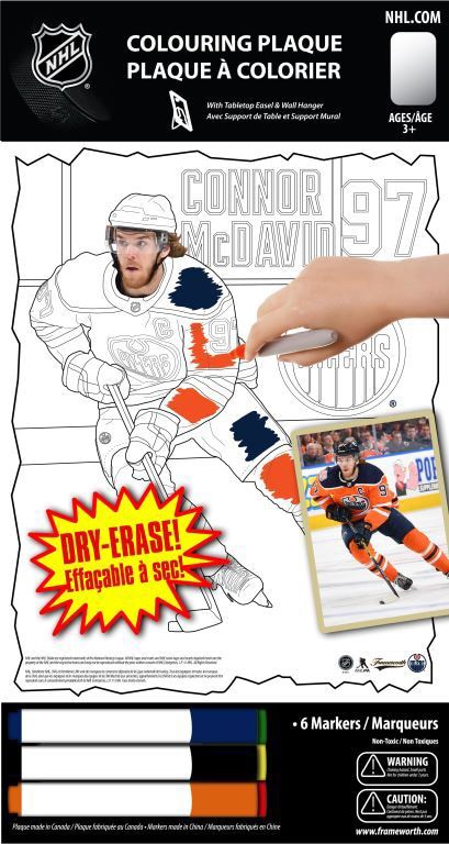 NHL Edmonton Oilers Player Colouring Plaque | Canadian Tire