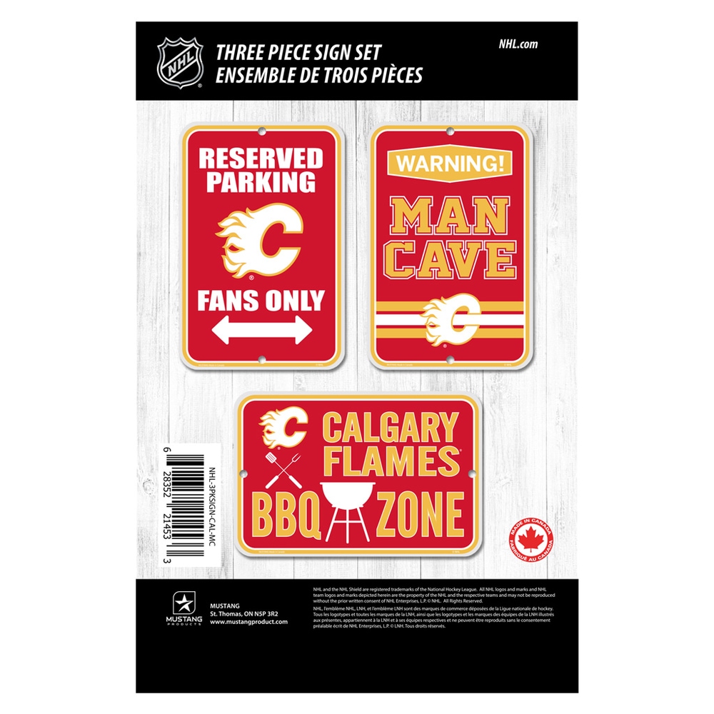 NHL Calgary Flames Hockey Team Collectible Sign Set, 3-pc | Canadian Tire
