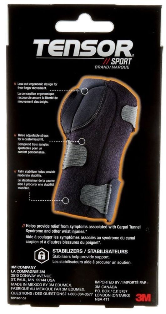 Tensor Sport Deluxe Wrist Brace Left Hand, Assorted Sizes | Canadian Tire