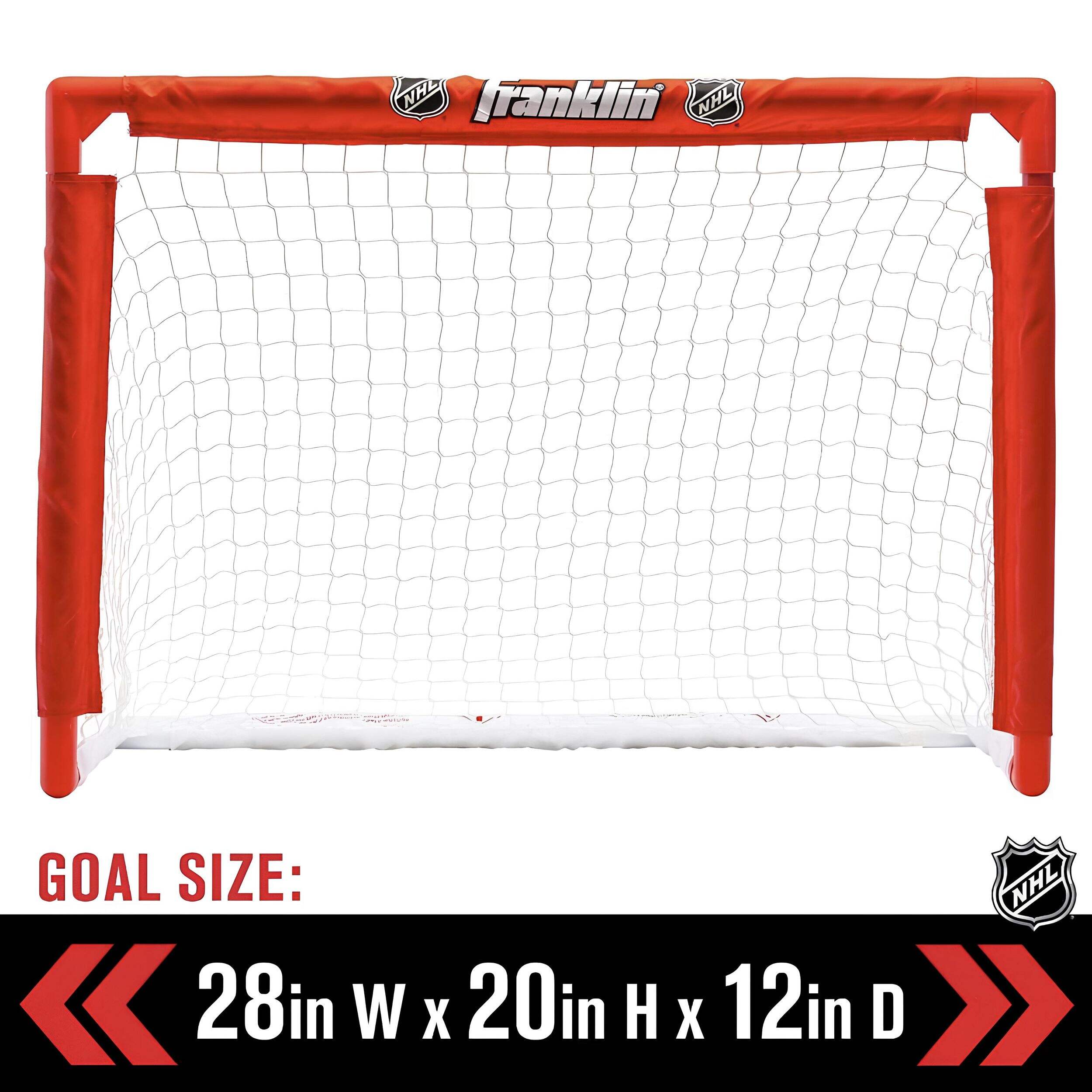 Franklin NHL Mini Hockey Half Rink Set with Net, Sticks, Balls & Boards ...