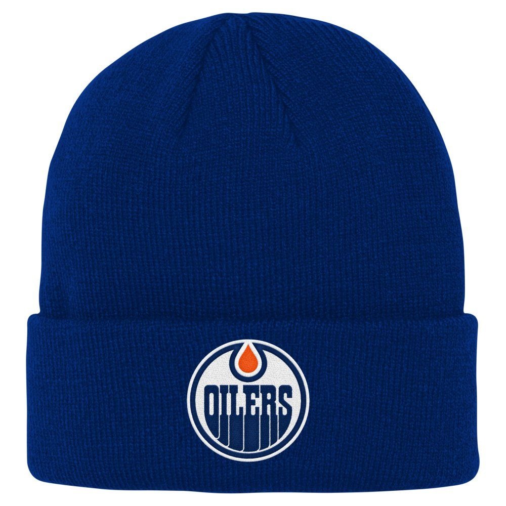 NHL Edmonton Oilers Cuffed Knit Beanie Toque, Youth | Canadian Tire
