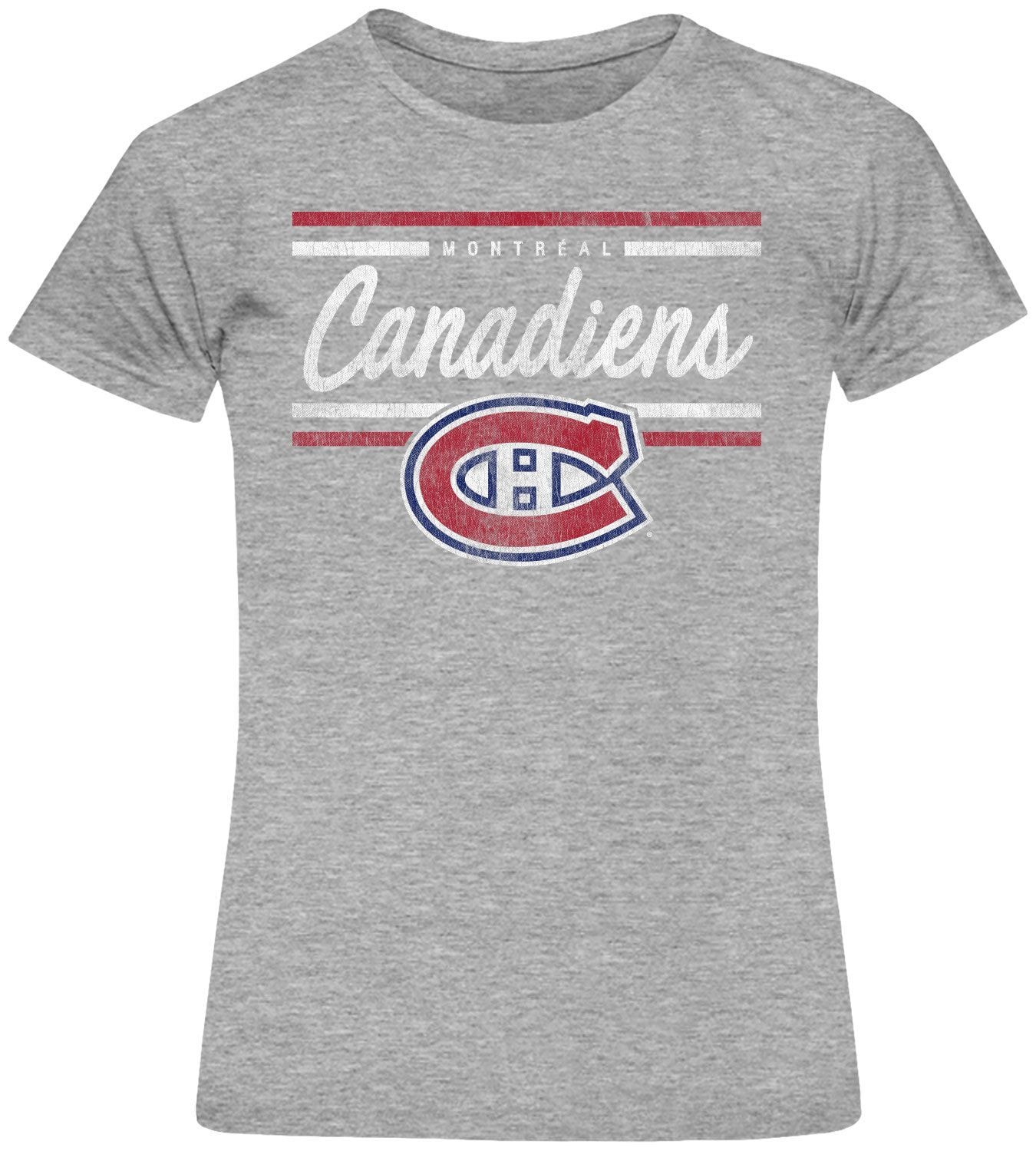 NHL Montreal Canadiens Team Badge Logo T-Shirt, Women, Assorted Sizes ...