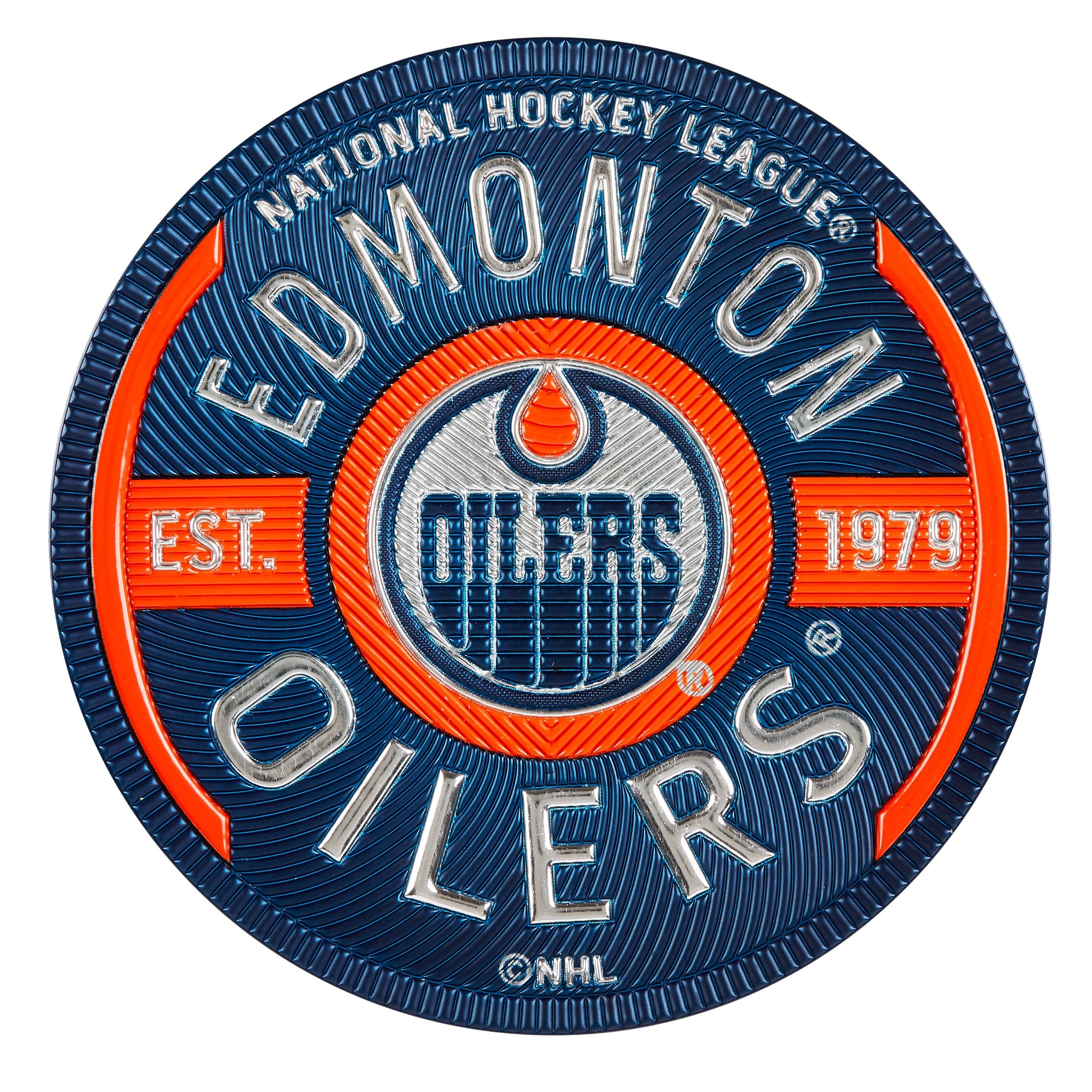 NHL Edmonton Oilers Hockey Team Peel & Stick Decal Sticker, 2.5-in ...