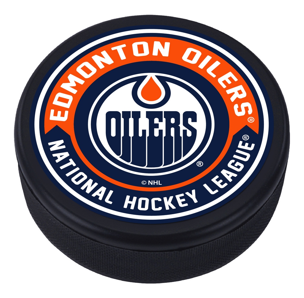 NHL Edmonton Oilers Embedded Hockey Logo Puck | Canadian Tire