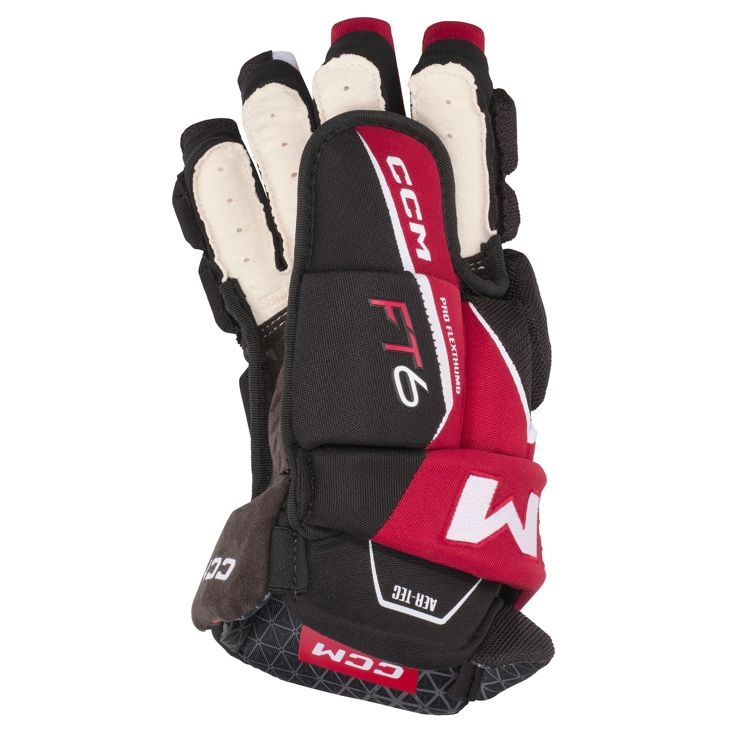 CCM Jetspeed FT6 Hockey Gloves, Senior, Black/Red/White, Assorted Sizes ...