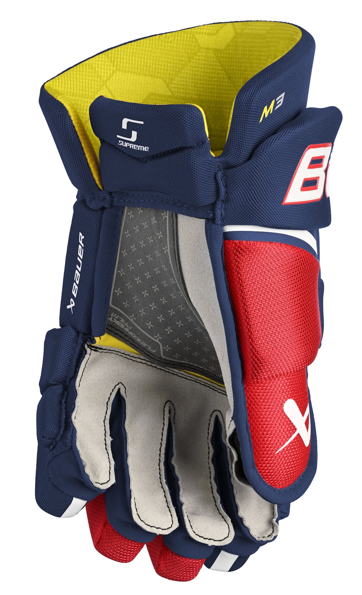 Bauer Supreme M3 Hockey Gloves, Senior, Navy/Red/White, Assorted Sizes | Canadian Tire
