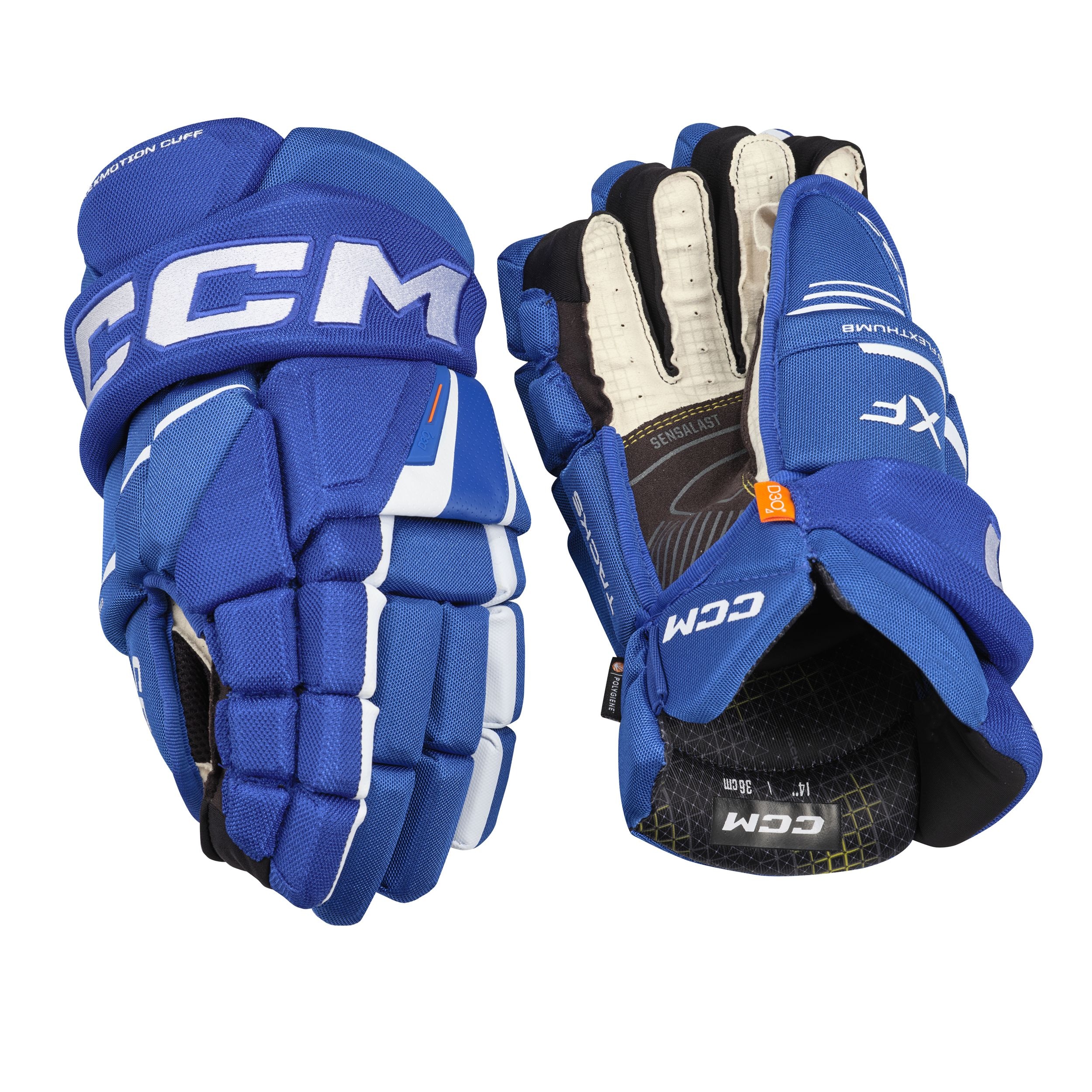CCM Tacks XF Hockey Gloves, Senior, Royal, Assorted Sizes | Canadian Tire