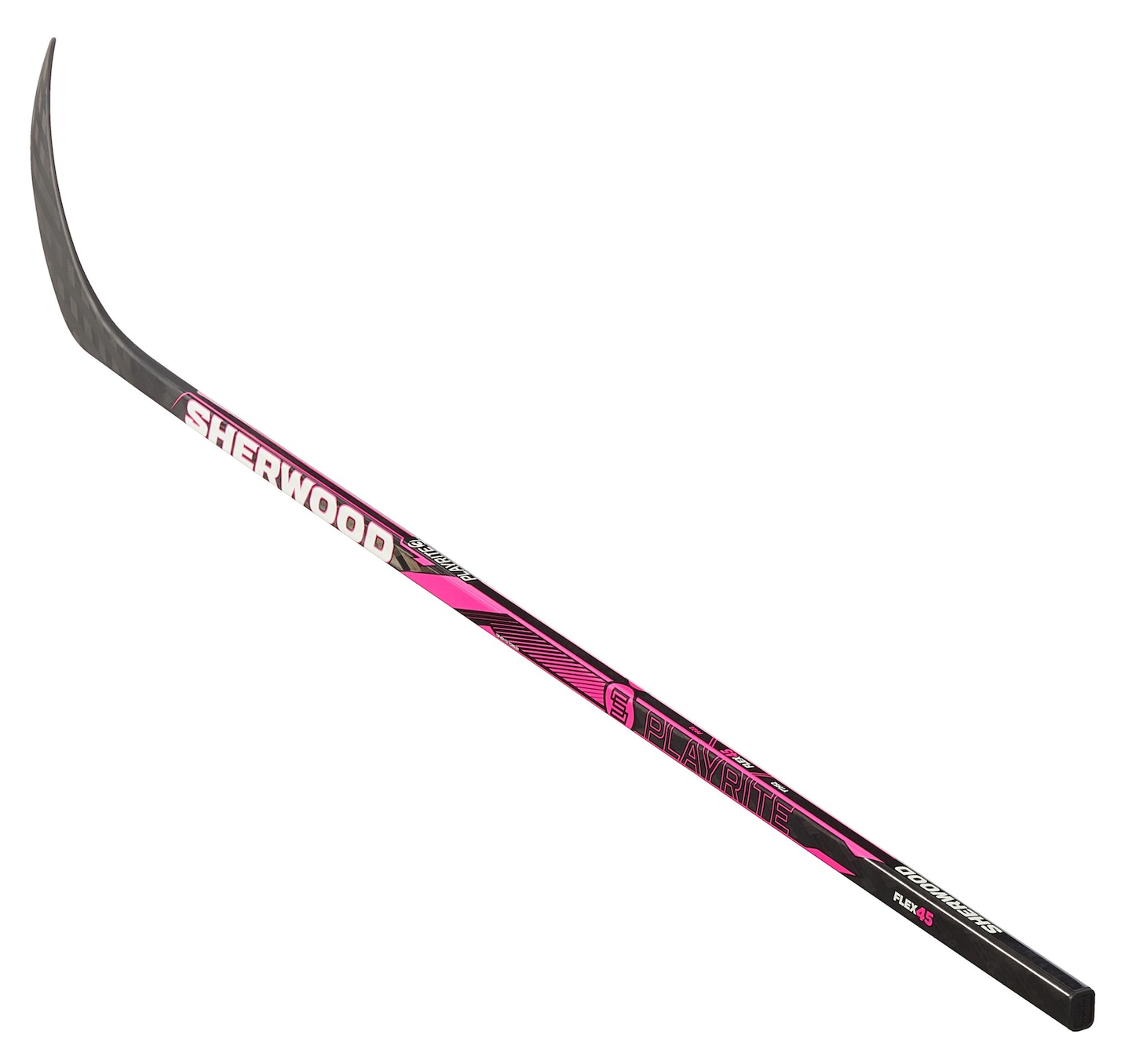 Sherwood PlayRite 3 Composite Hockey Stick, Junior, 45 Flex, Pink ...