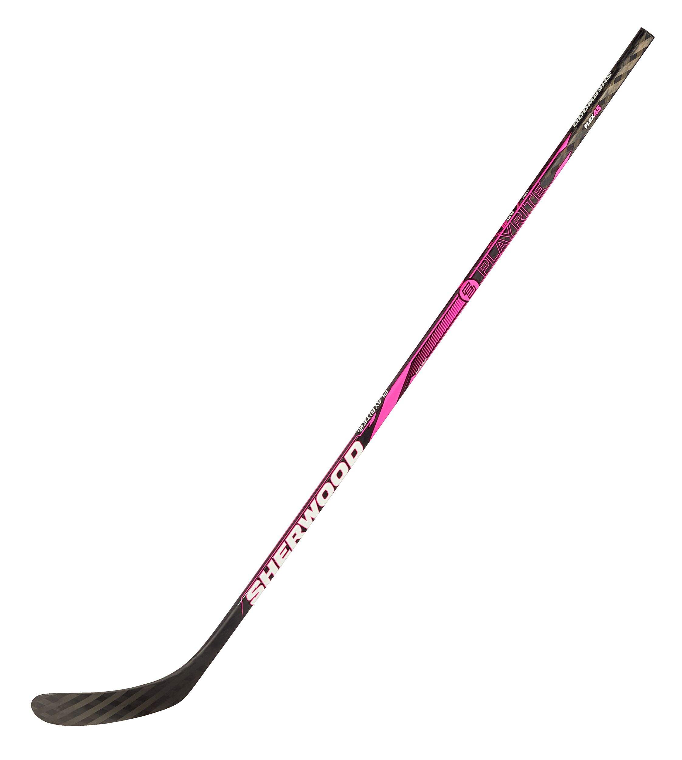 Sherwood Playrite 3 Composite Hockey Stick, Junior, 45 Flex, Pink ...