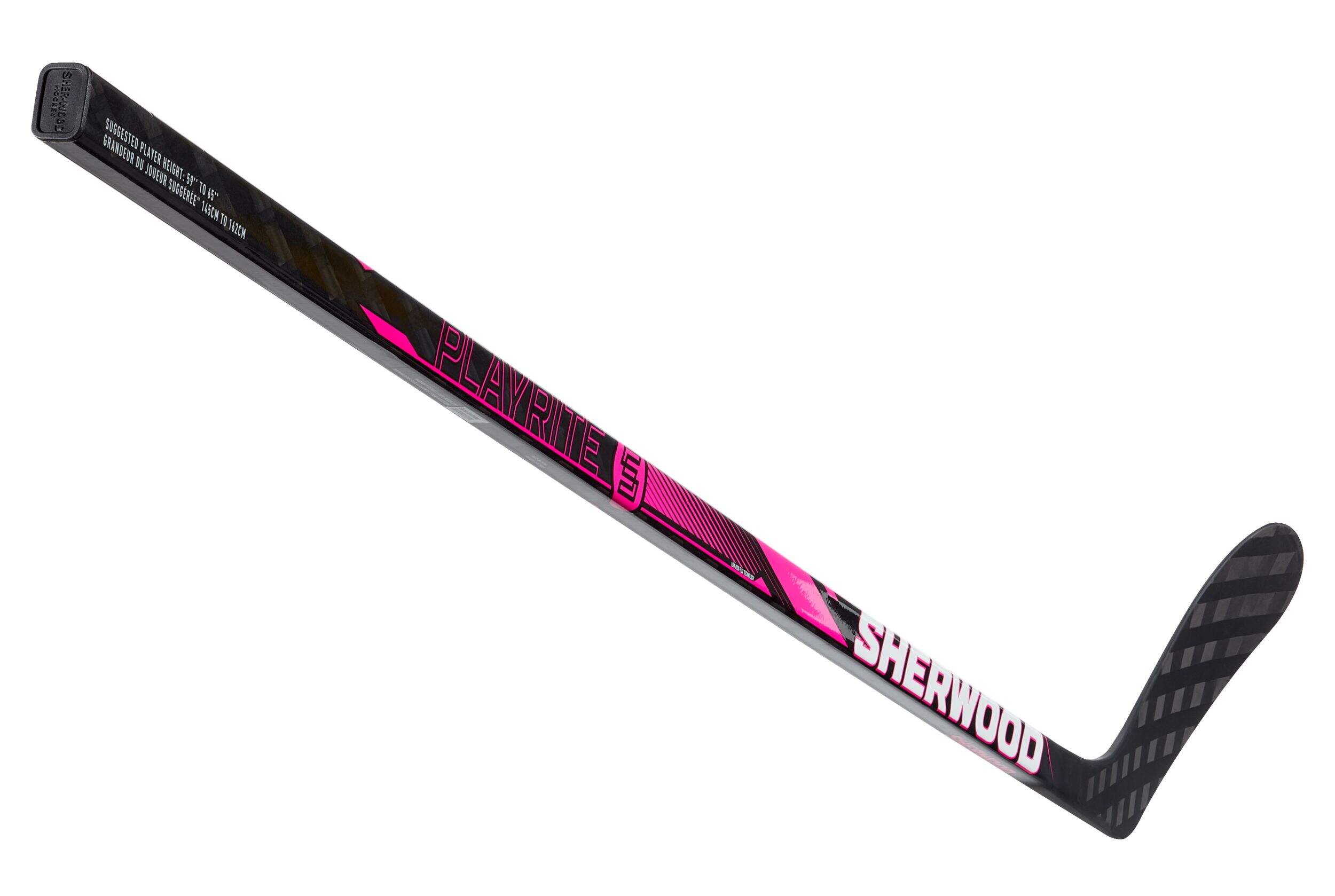 Sherwood Playrite 3 Composite Hockey Stick, Junior, 45 Flex, Pink ...