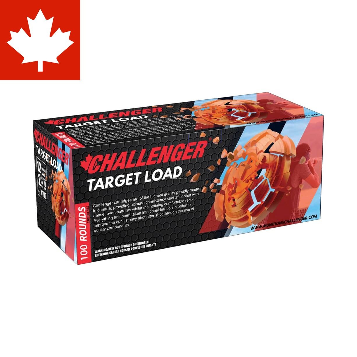 Challenger 43017 First Class Target Load 12-Gauge #7.5 Shotshell ...