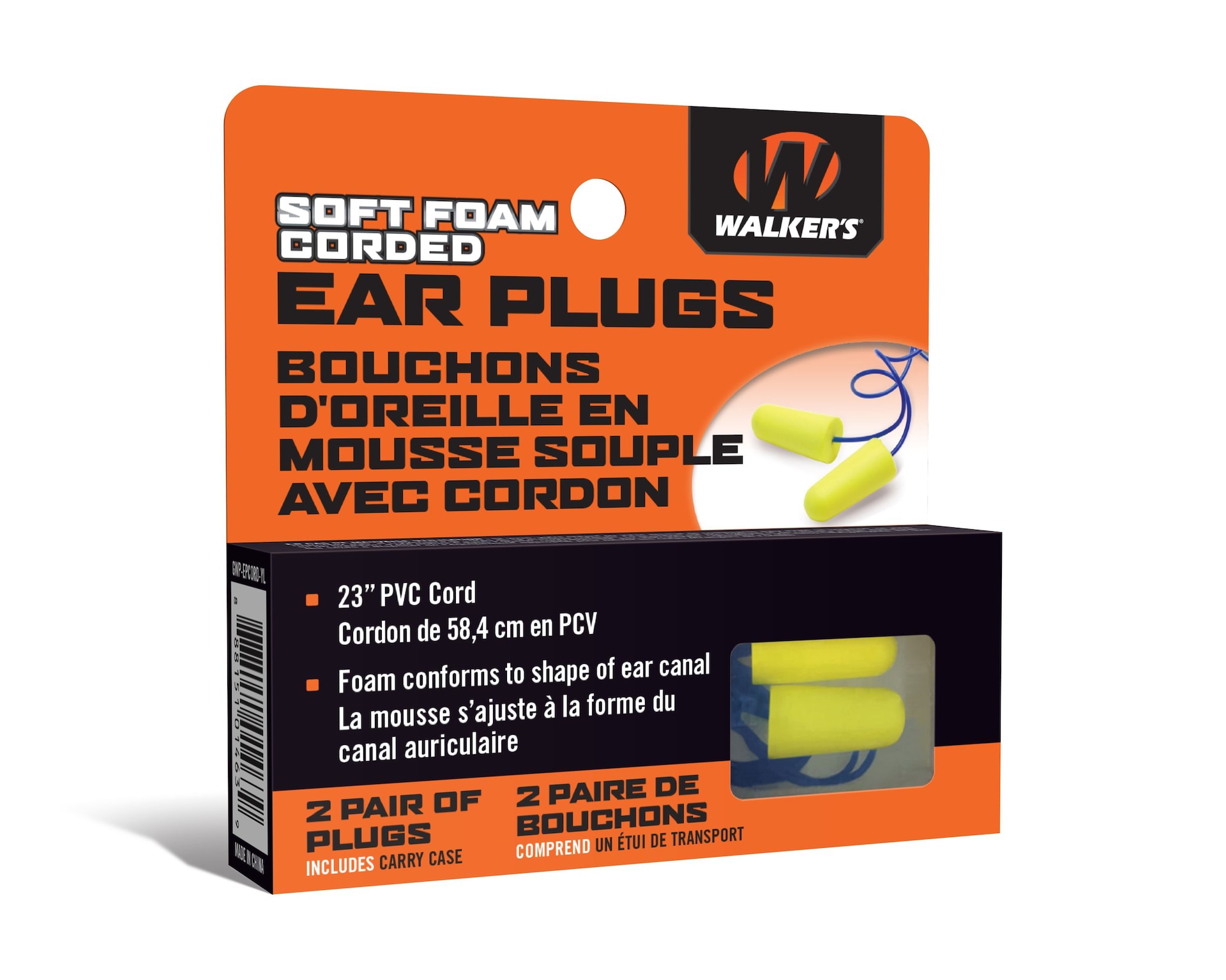 Walkers Corded Ear Plugs 2-Pk | Canadian Tire
